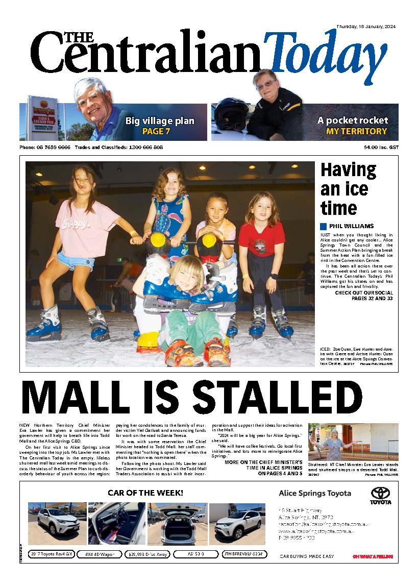 The Centralian Today - 18th January 2024 | The Centralian Today