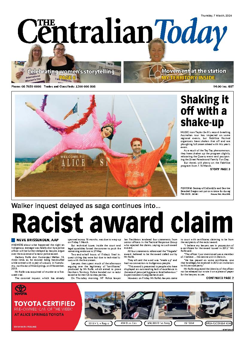 The Centralian Today - 7th March 2024 | The Centralian Today