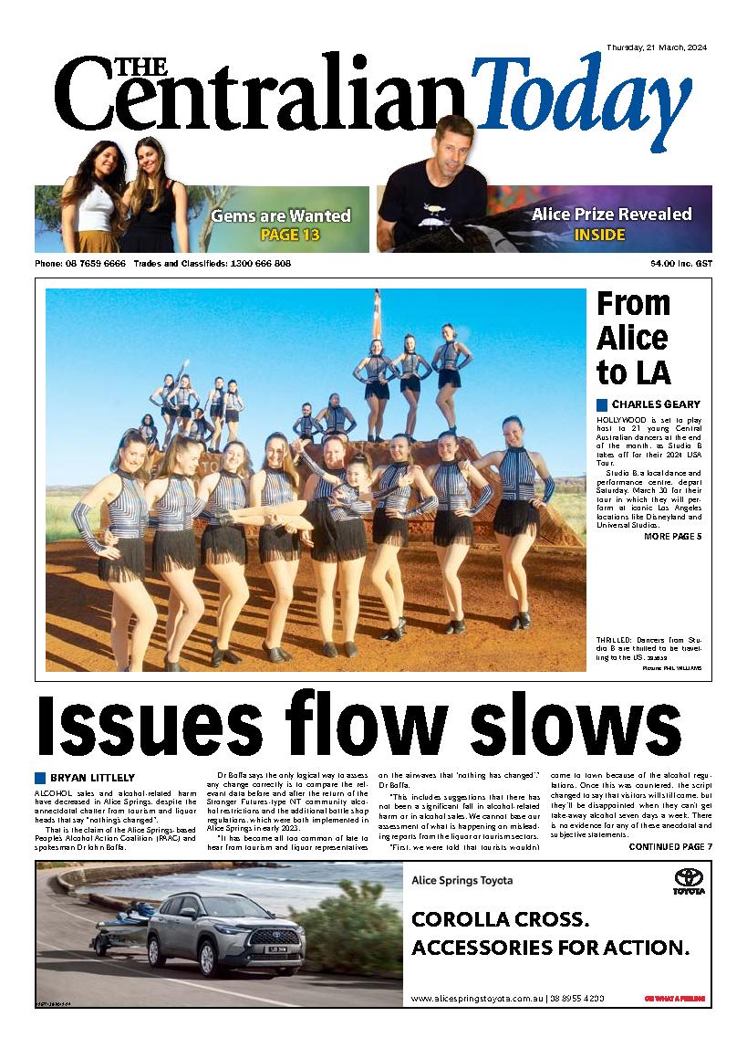 The Centralian Today - 21st March 2024 | The Centralian Today