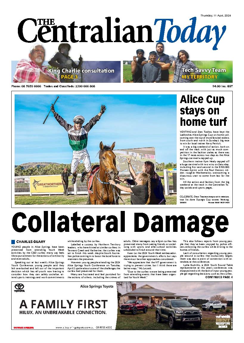 The Centralian Today - 11th April 2024 | The Centralian Today