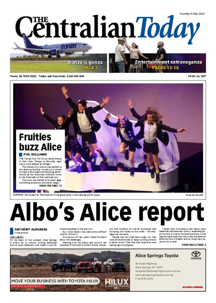The Centralian Today - 9th May 2024 | The Centralian Today