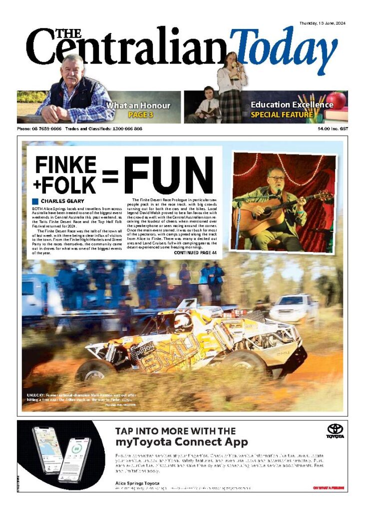 The Centralian Today - 13th June 2024 | The Centralian Today