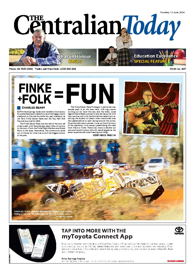 The Centralian Today - 13th June 2024 | The Centralian Today