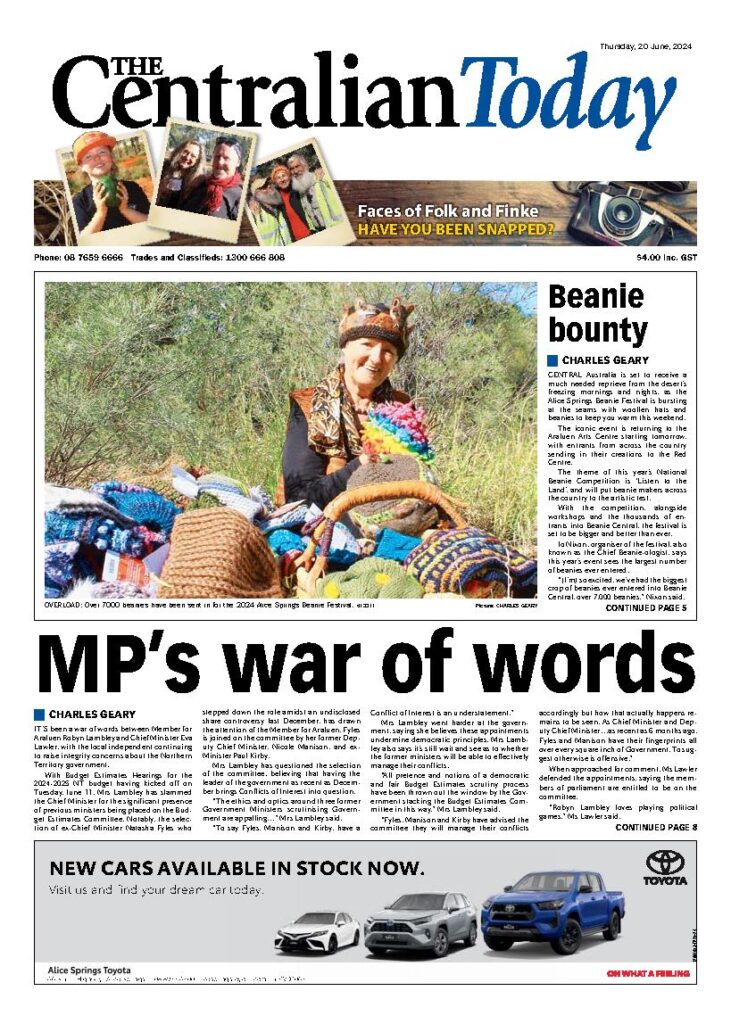 The Centralian Today - 20th June 2024 | The Centralian Today