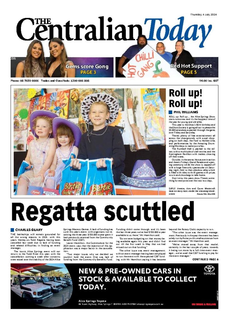 The Centralian Today - 4th July 2024 | The Centralian Today