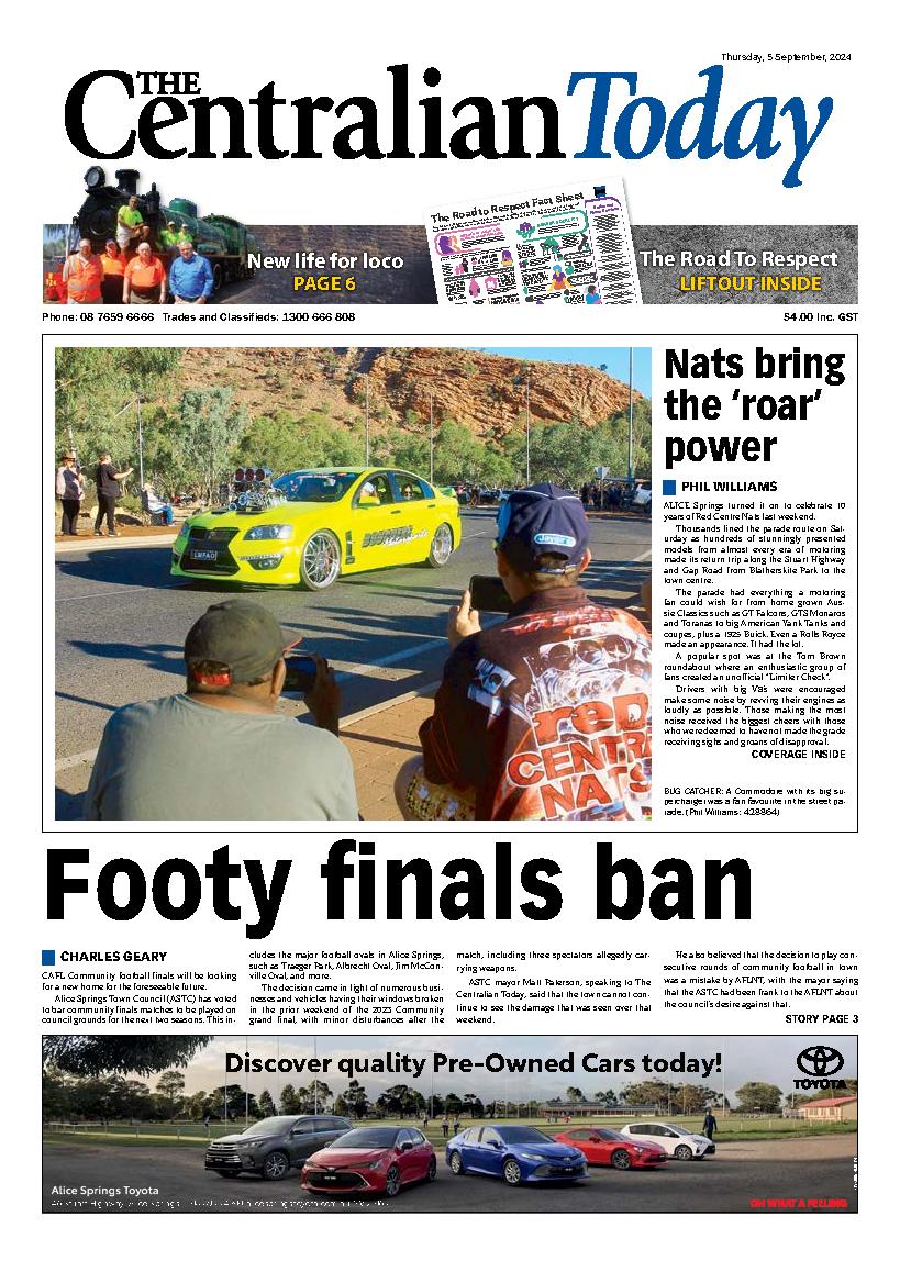 The Centralian Today - 5th September 2024 | The Centralian Today