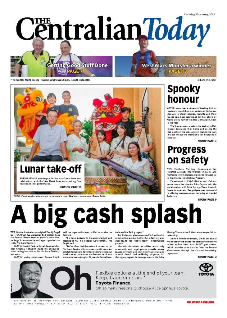 The Centralian Today - 30th January 2025 | The Centralian Today