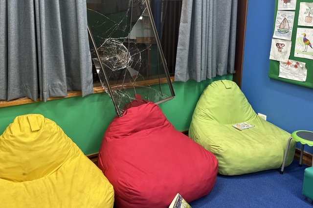 WIndows smashed, books strewn in library attack | The Centralian Today